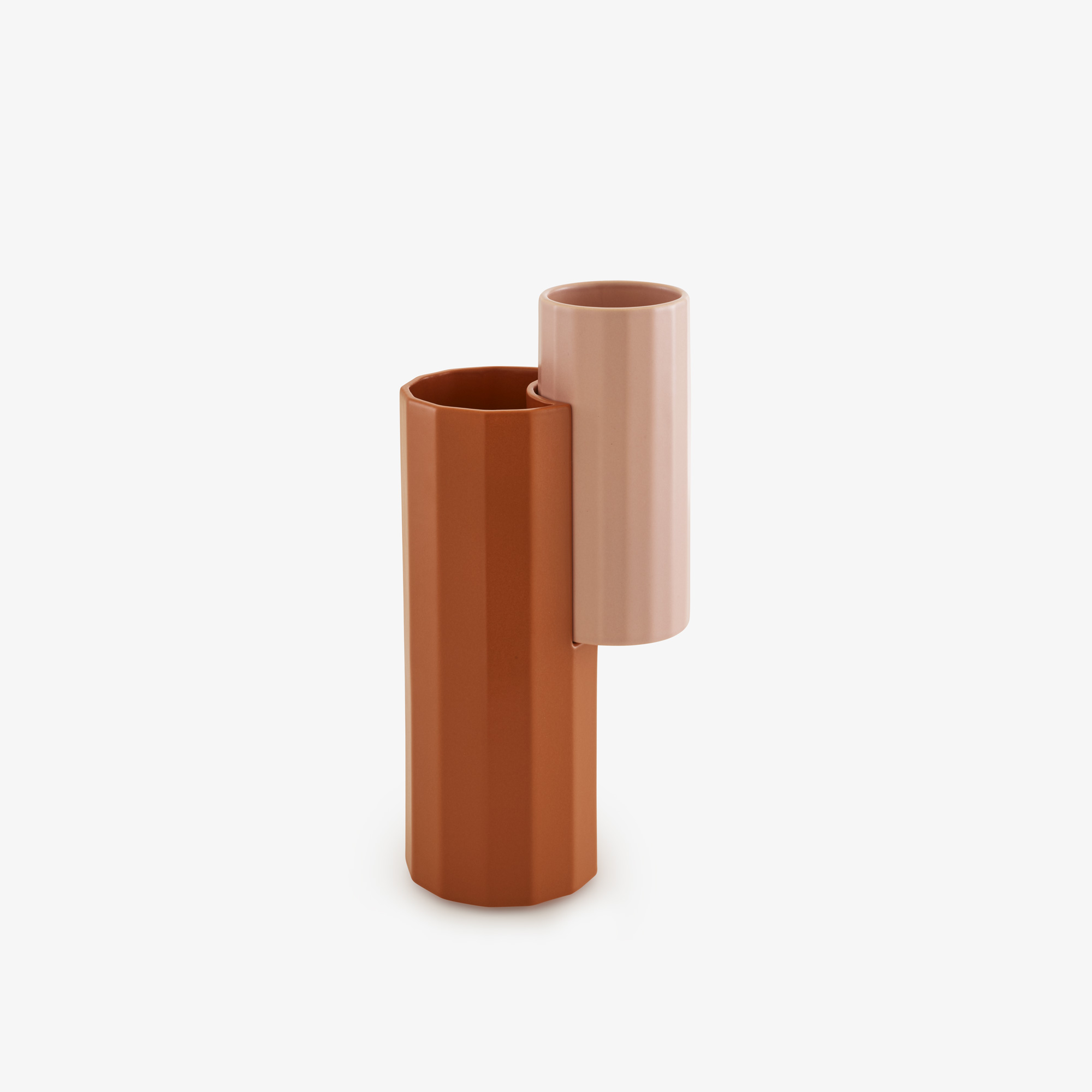 Vases & Bowls Dalia Vase "2 in 1" cannelle / rose - Ligne Roset