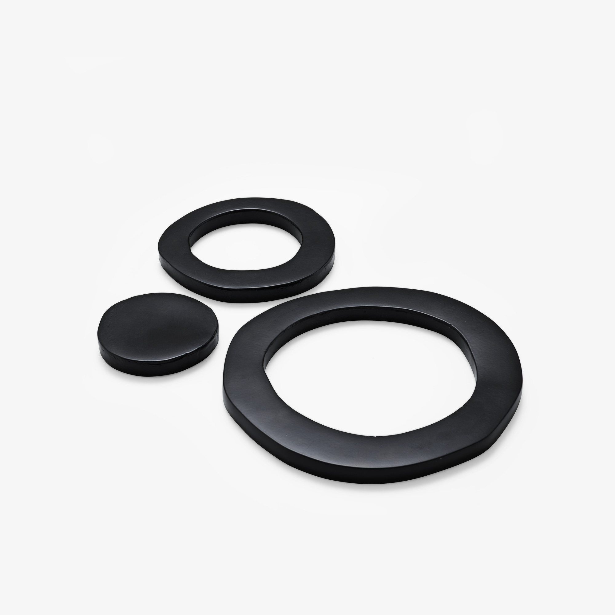 Accessories Silicate Plate stand black lacquer - Ligne Roset